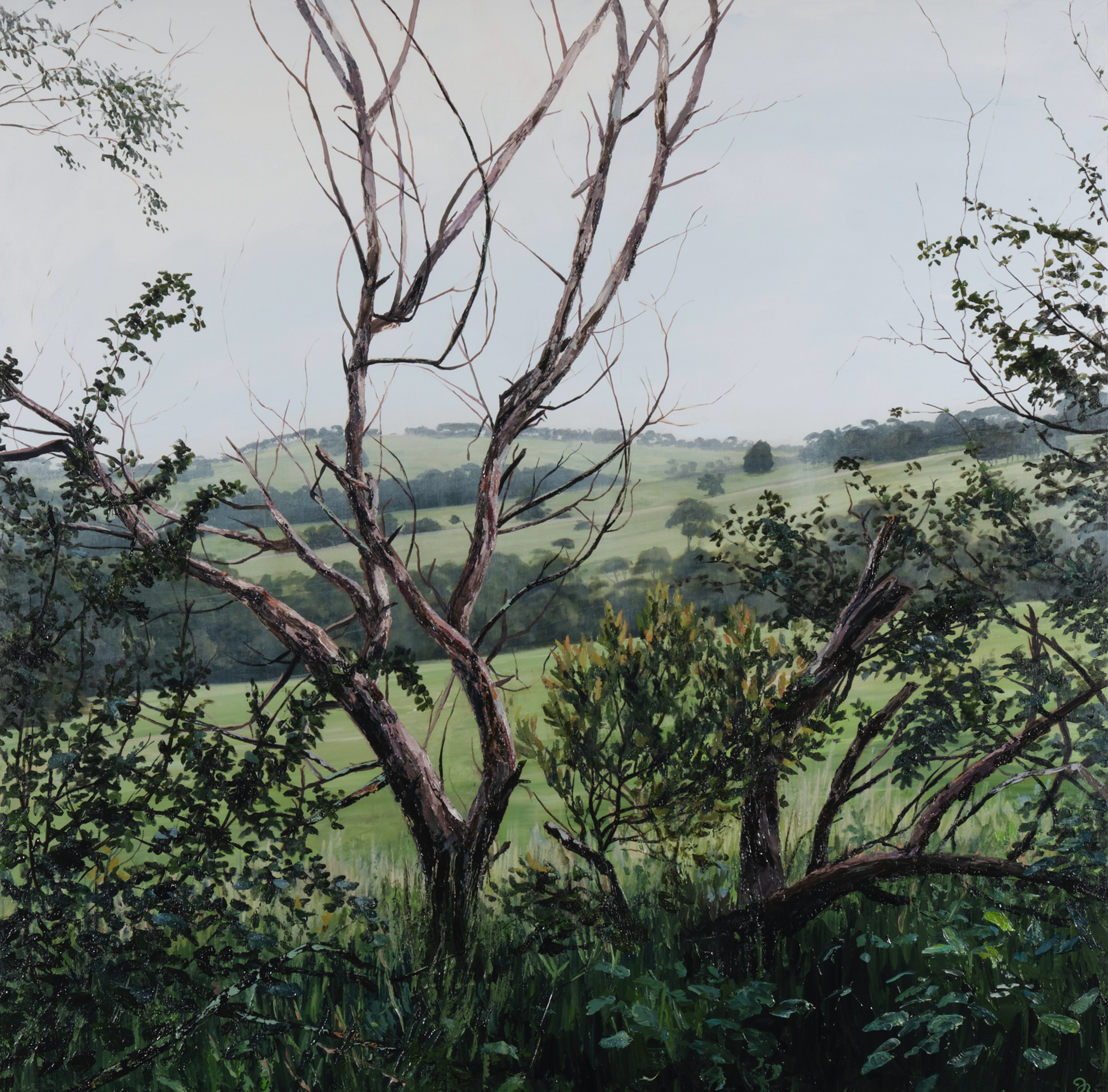 Artist, Jennifer Riddle's painting 'Love and Empathy' 2021